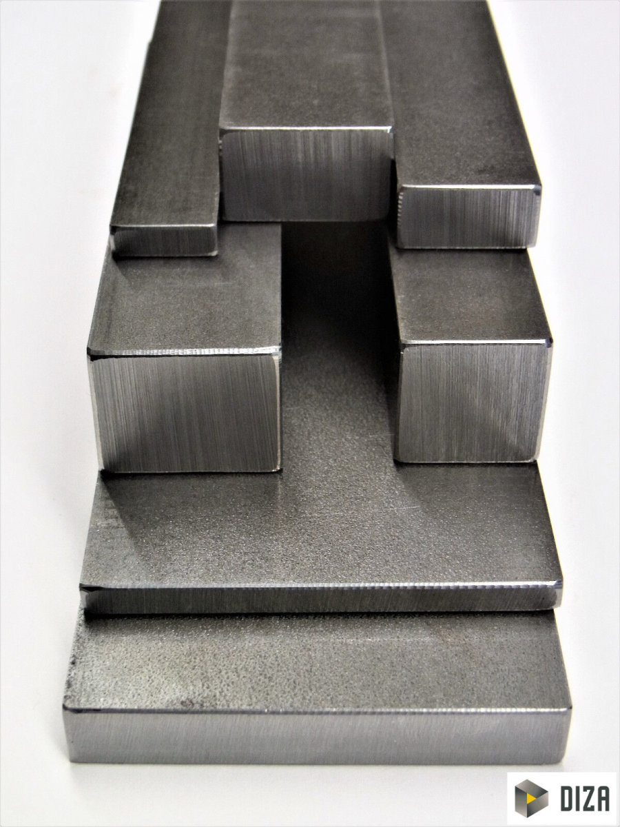 Blankstahl flach C45 + C DIN 10277 DIN 10278 Flachmaterial Flachstahl ...